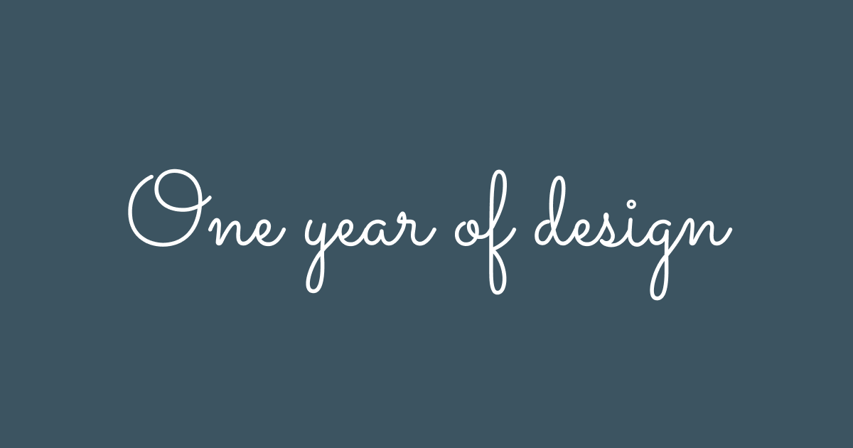 One Year of Design 2017